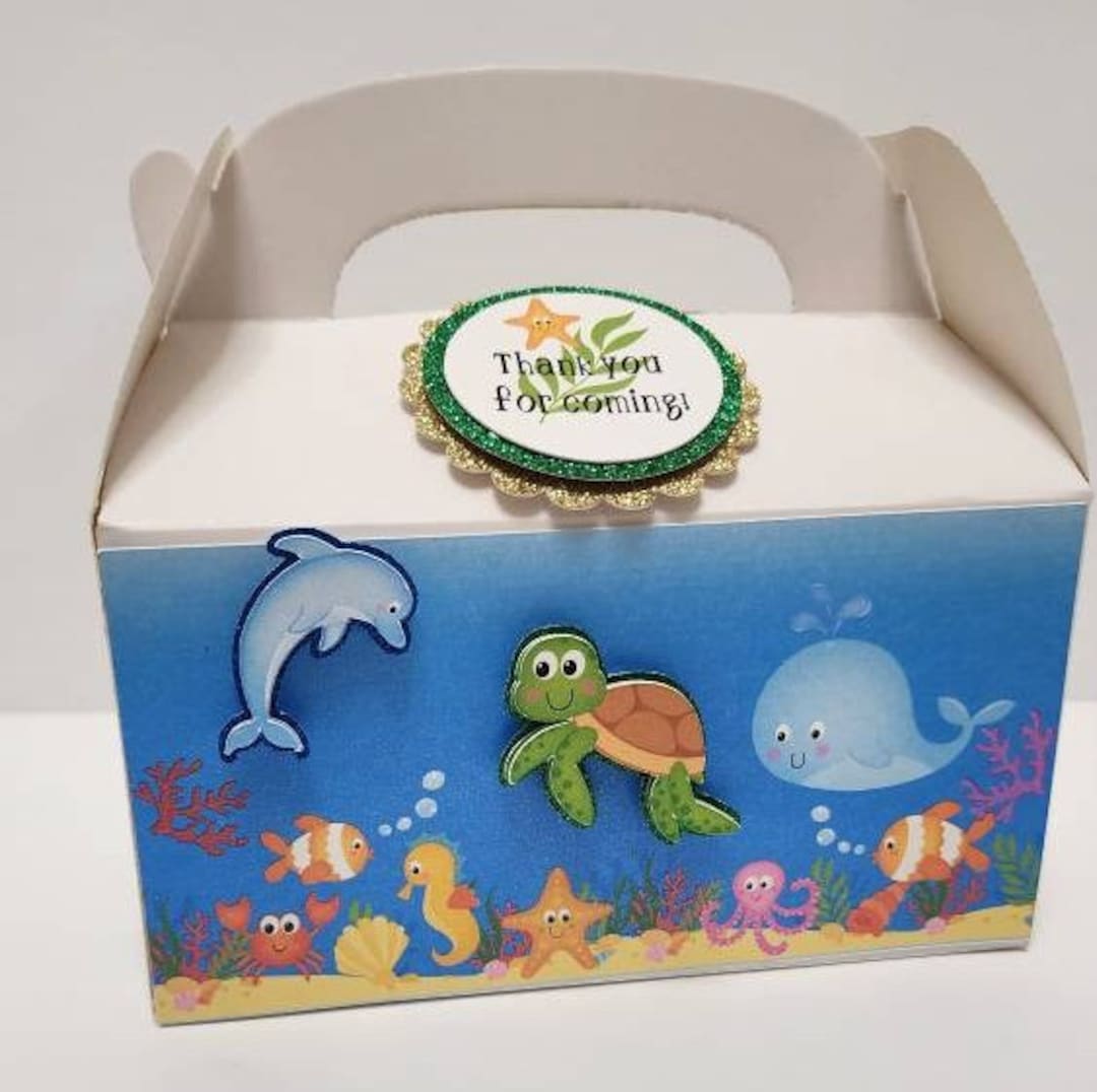 Under the Sea Favor Boxes, Under the Sea Birthday Theme, Under the Sea ...
