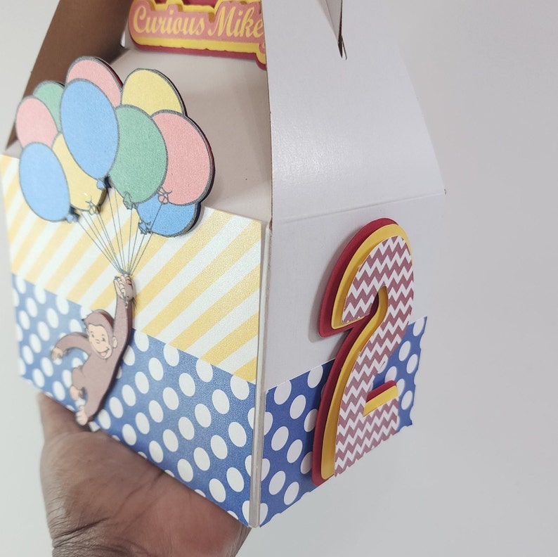 Curious George Treat Box Curious George Party Theme Curious - Etsy