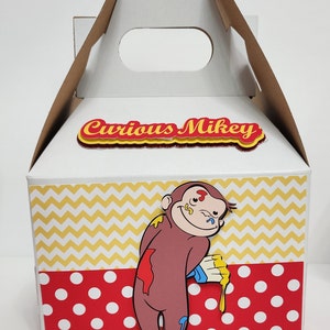 Curious George Treat Box, Curious George Party Theme, Curious George ...