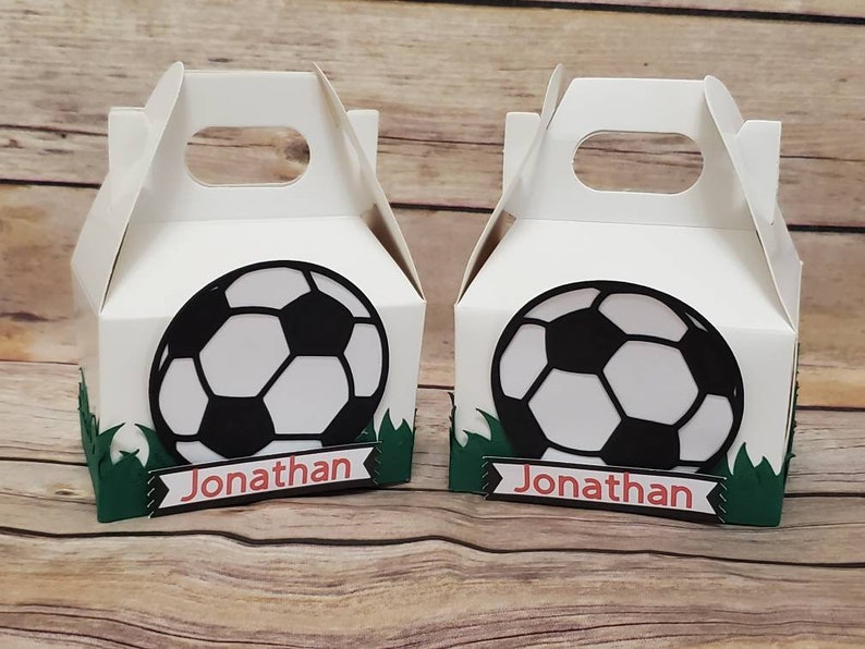 Soccer Favor Box Soccer Party Theme - Etsy