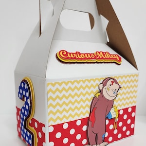 Curious George Treat Box, Curious George Party Theme, Curious George ...
