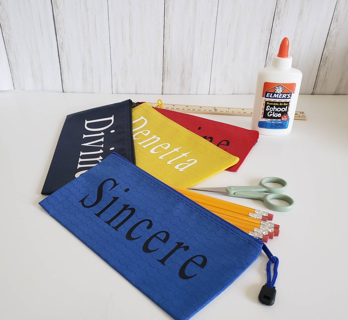 Personalized Pencil Pouch Teacher Suppliespersonalized - Etsy