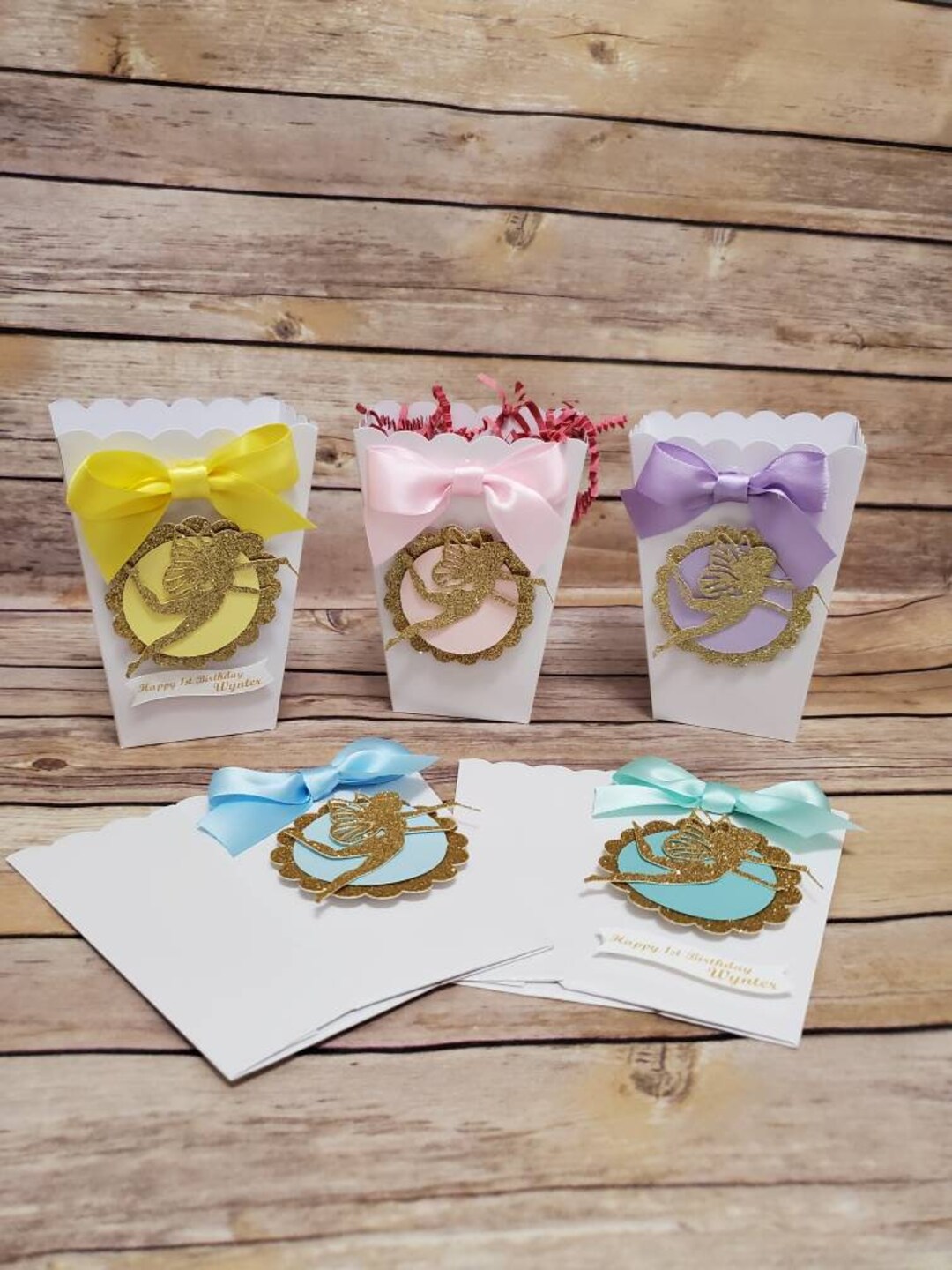 Fairy Favor Boxes, Fairy Popcorn Boxes, Fairy Gable Boxes, Fairy Themed ...