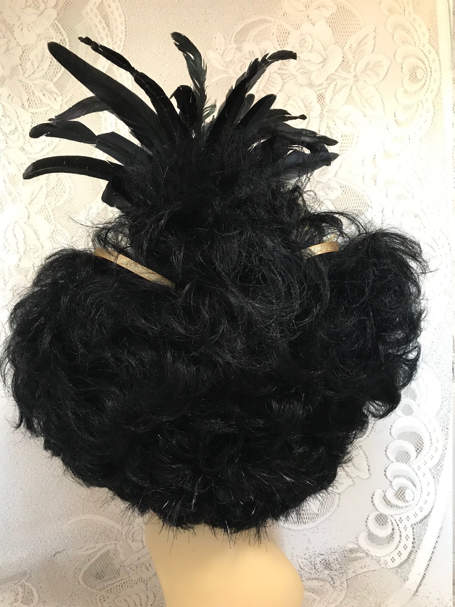Short Black Mardi Gras Carnival Costume Fun Masquerade Wig - Etsy