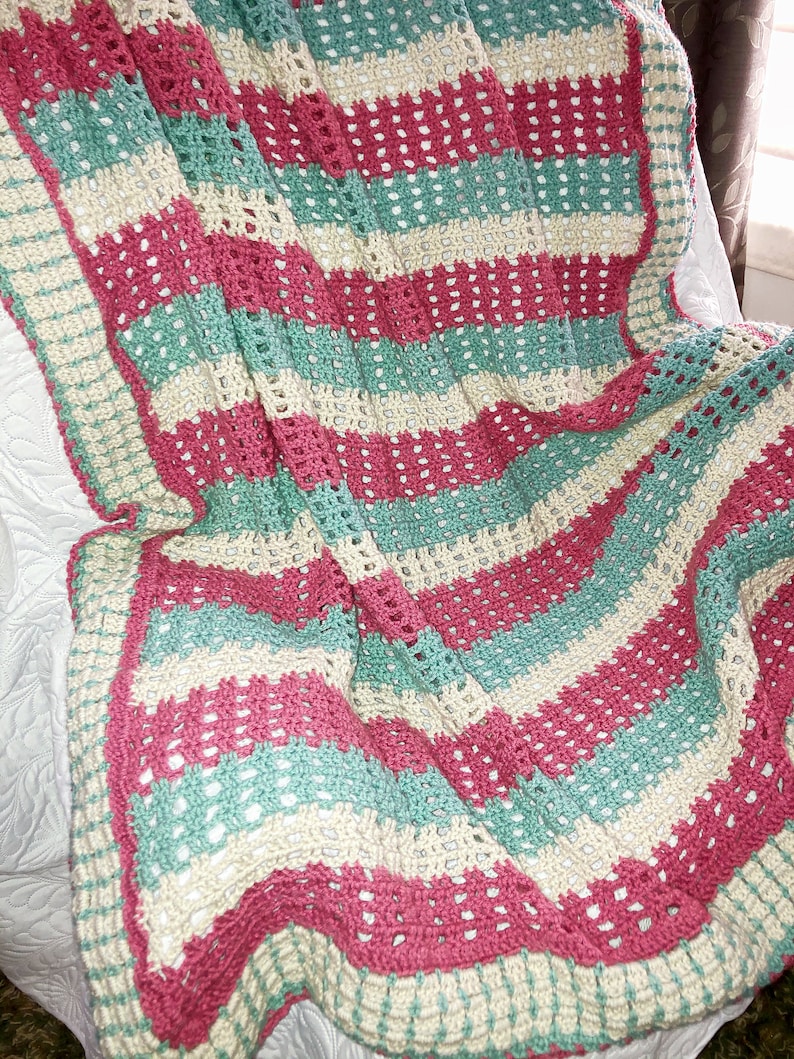 Thinking of Spring Crochet Afghan Crochet Blanket Pattern - Etsy