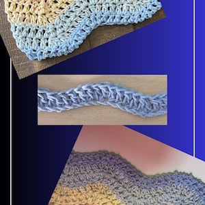 Double Crochet Ripple Stitch, Easy Wavy Crochet Pattern Quick and Easy ...