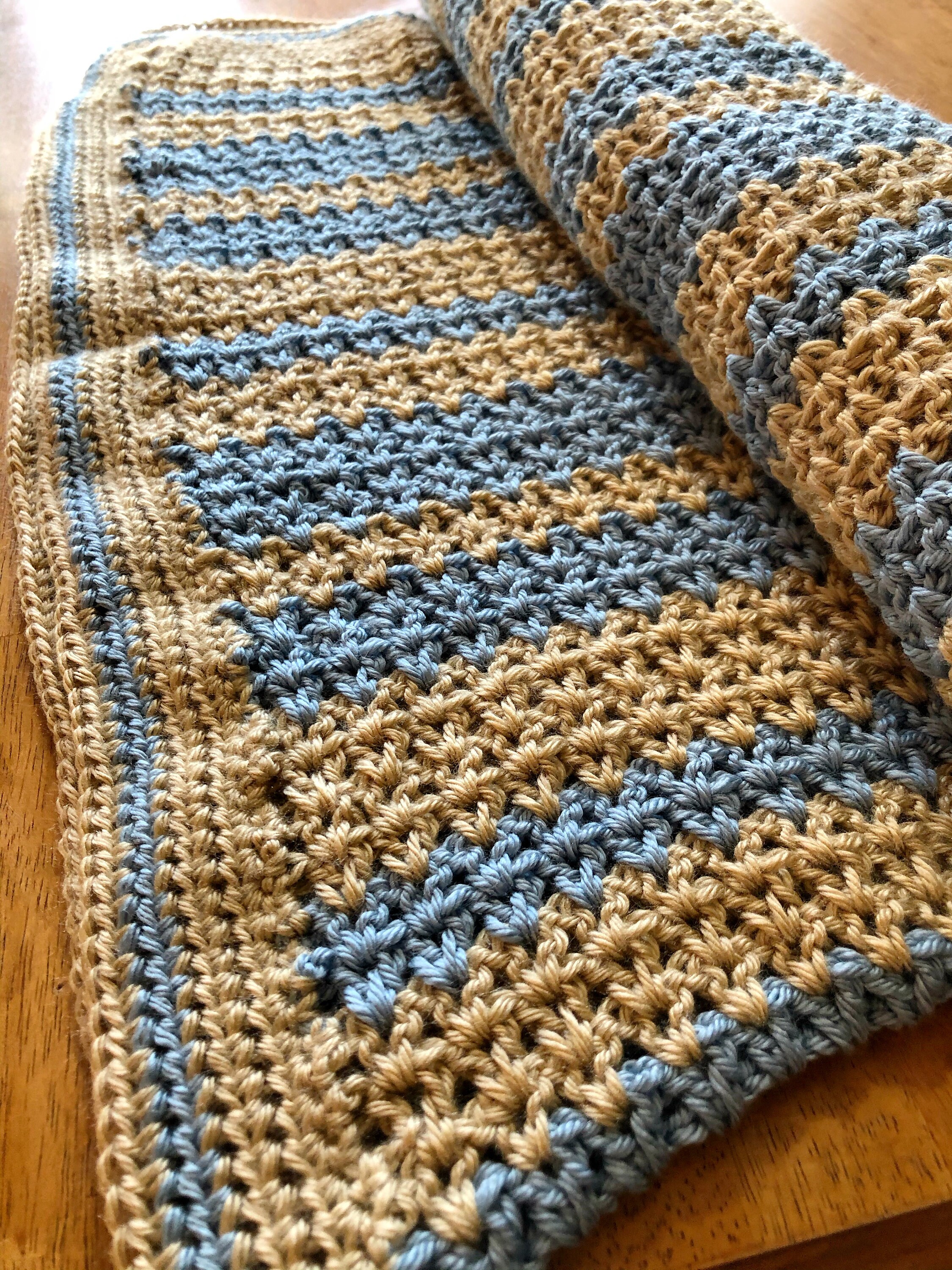 Rustic Crochet Blanket Pattern, V-stitch Afghan (digital Download) - Etsy