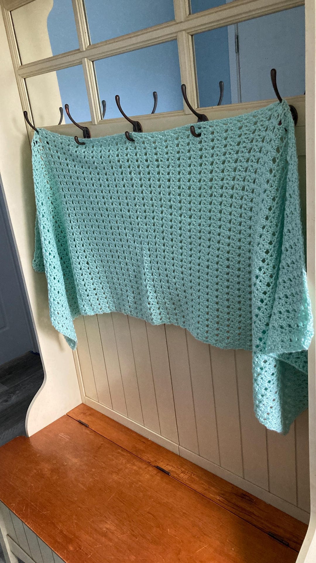 Crochet Pattern, Easy Rectangle Crochet Shawl, Misty Crochet Lacy Wrap ...