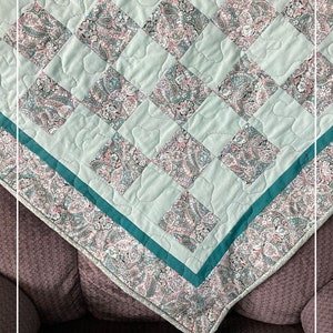Elaine Simply Done Quilt Pattern 3 Sizes, Simple Easy Quick Quilt Pattern, Baby Quilt for ...