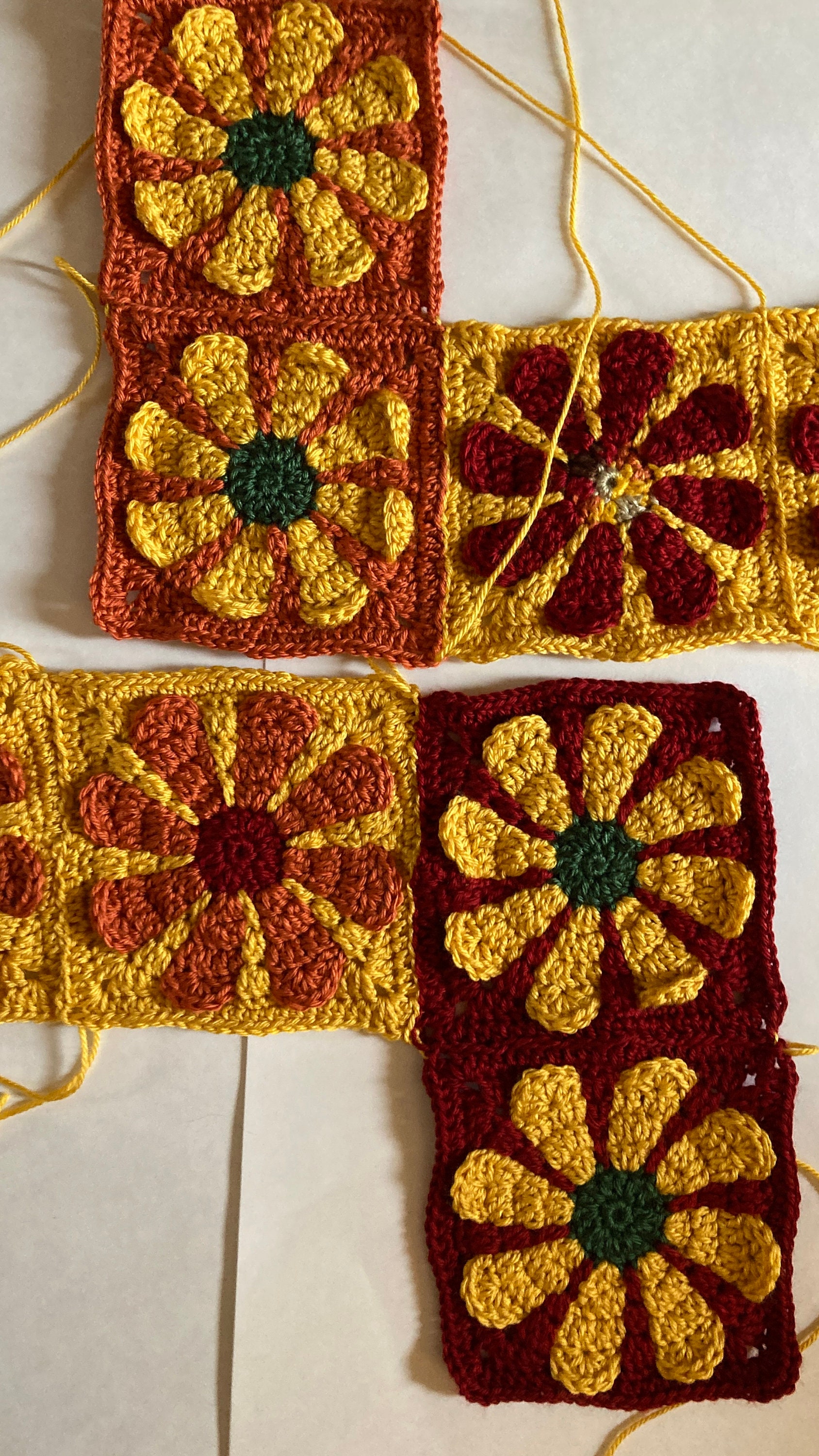Granny Square Daisy Tote Bag Crochet Pattern, Retro Flower Bag ...