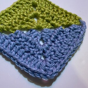 Half Square Triangle Solid Granny Square Pattern, Two-tone Granny, No ...