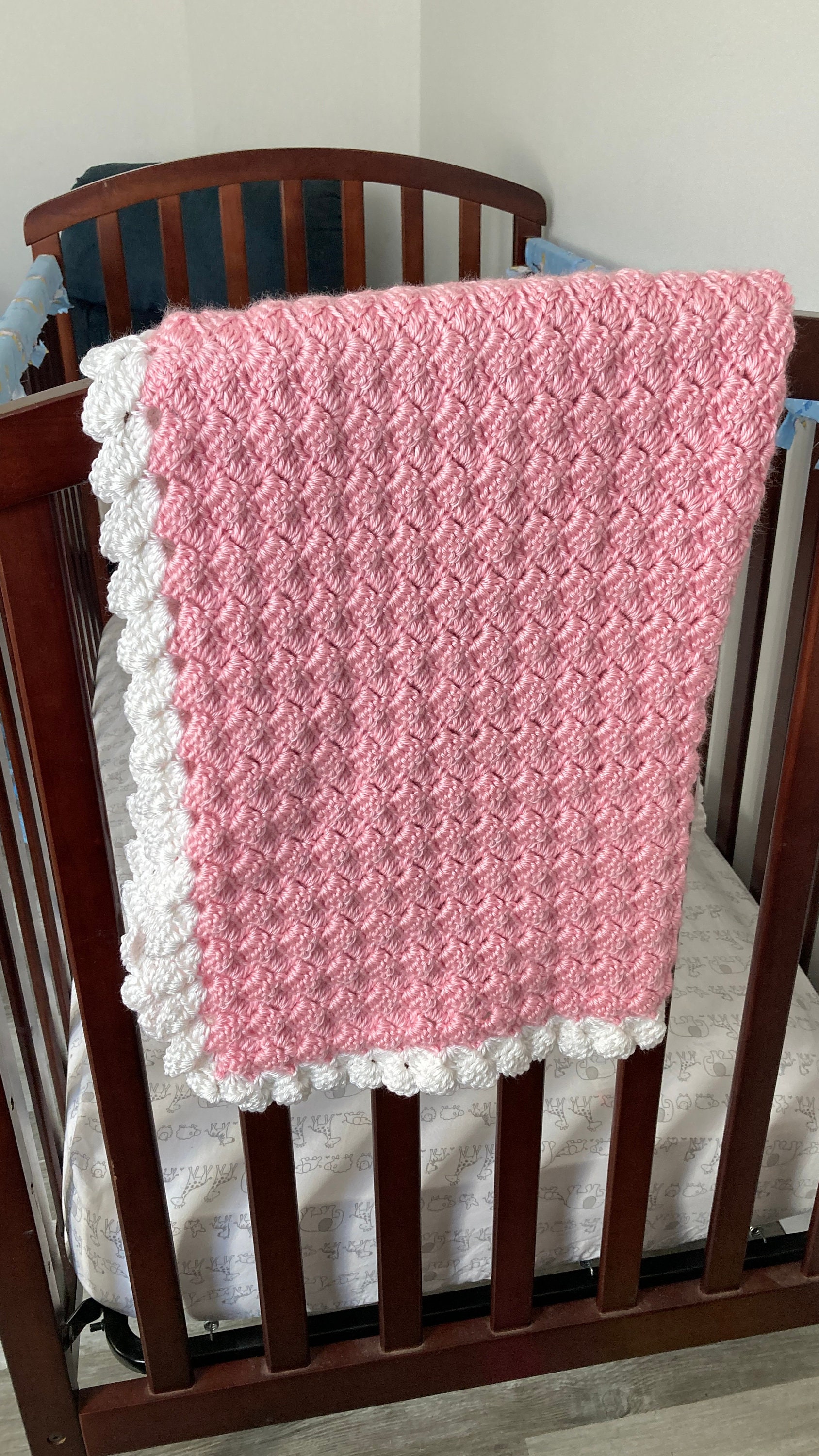 Crochet Pattern, Modern Textured Blanket, Soft and Warm Reversible ...