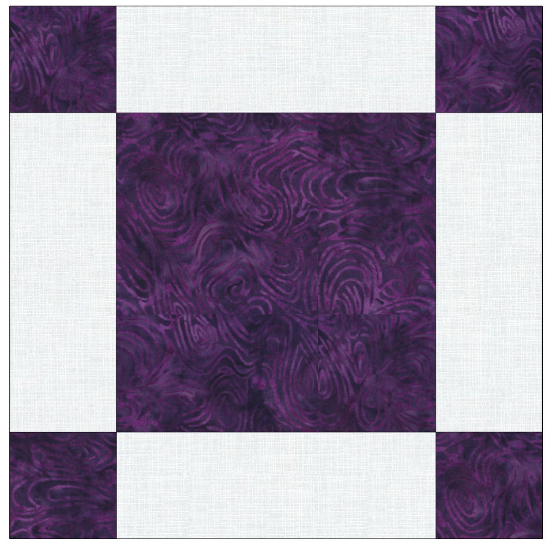 Single Irish Chain Quilt Block Pattern, Beginner Quilting (PDF Pattern ...