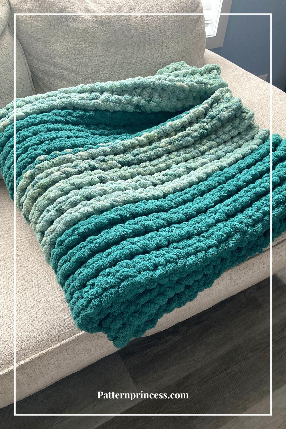Crochet Pattern & Video, Chunky Log Cabin Easy Throw, Jumbo Blanket ...