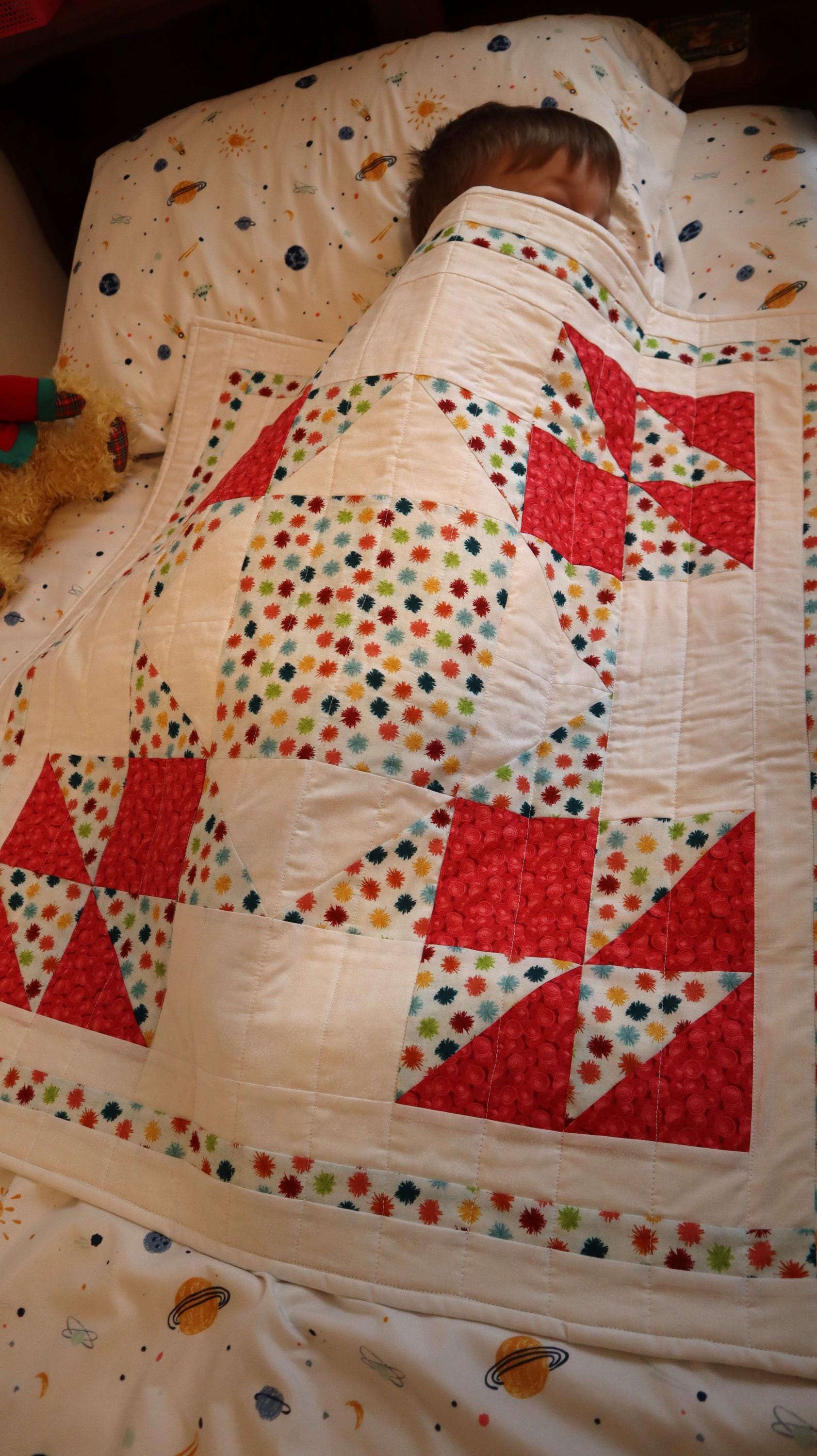 Easy Baby Quilt, Sweet Confetti Baby Quilt Pattern PDF, Beginner ...