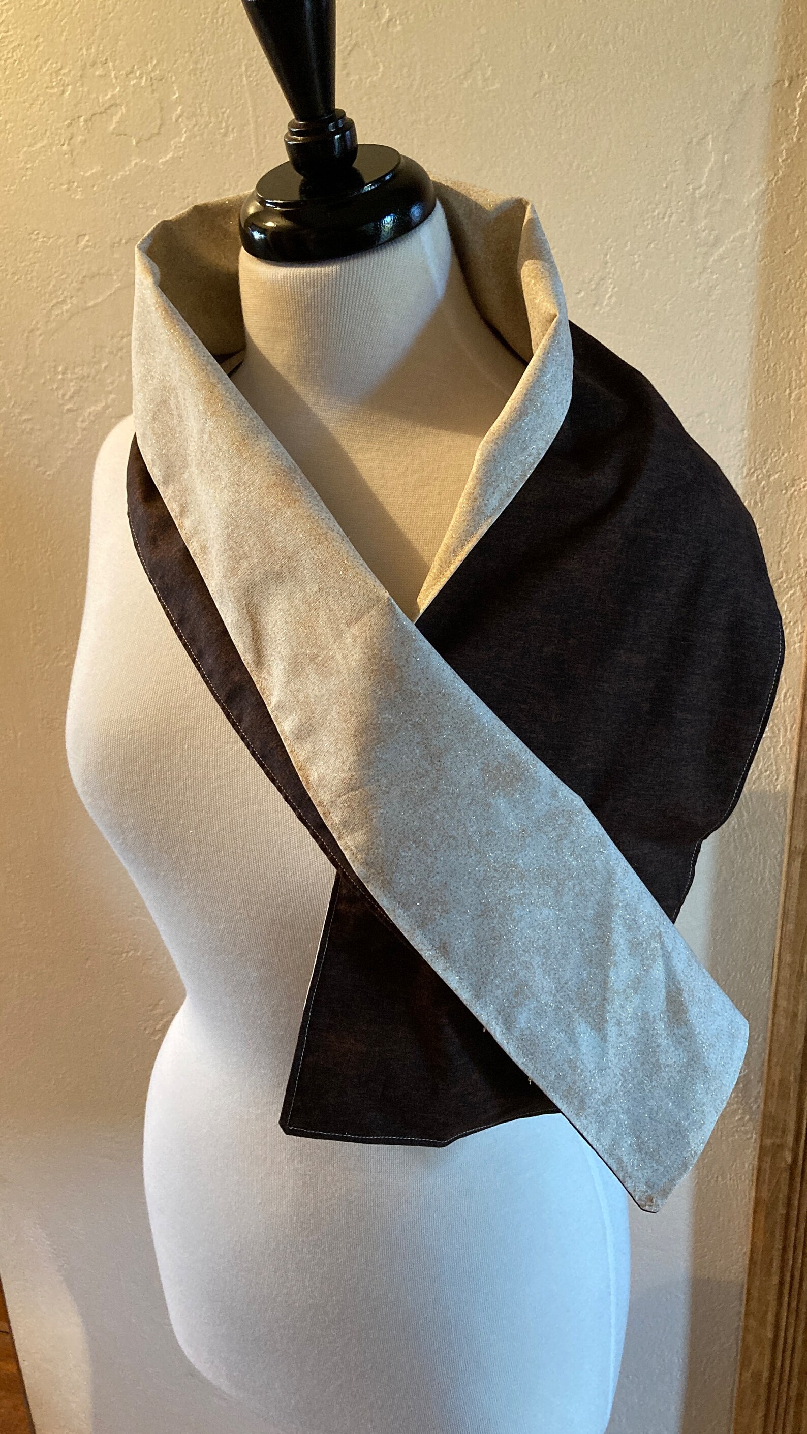 Button up Neck Cowl Sewing Pattern, Reversible Warmer Scarf (PDF ...