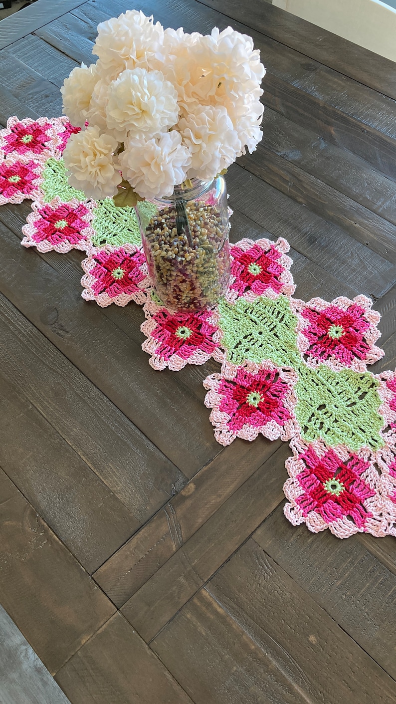 Simple Crochet Table Runner Pattern Printable PDF Crochet - Etsy