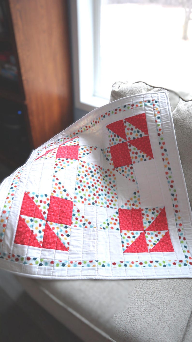 Easy Baby Quilt, Sweet Confetti Baby Quilt Pattern PDF, Beginner ...