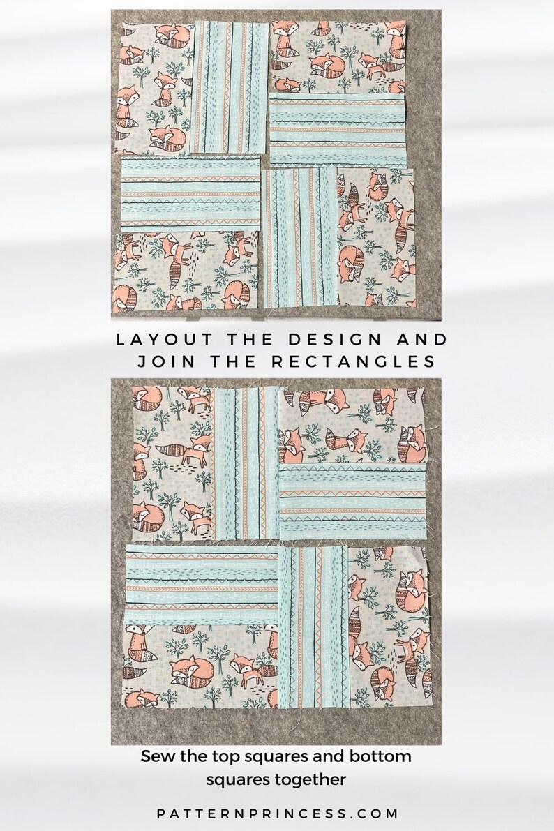 How to Make a Two-by-two Quilt Block, Modern Quilt Block Pattern, Easy ...