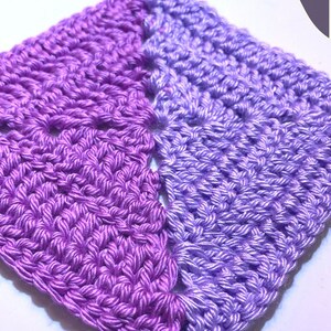 Half Square Triangle Solid Granny Square Pattern, Two-tone Granny, No ...