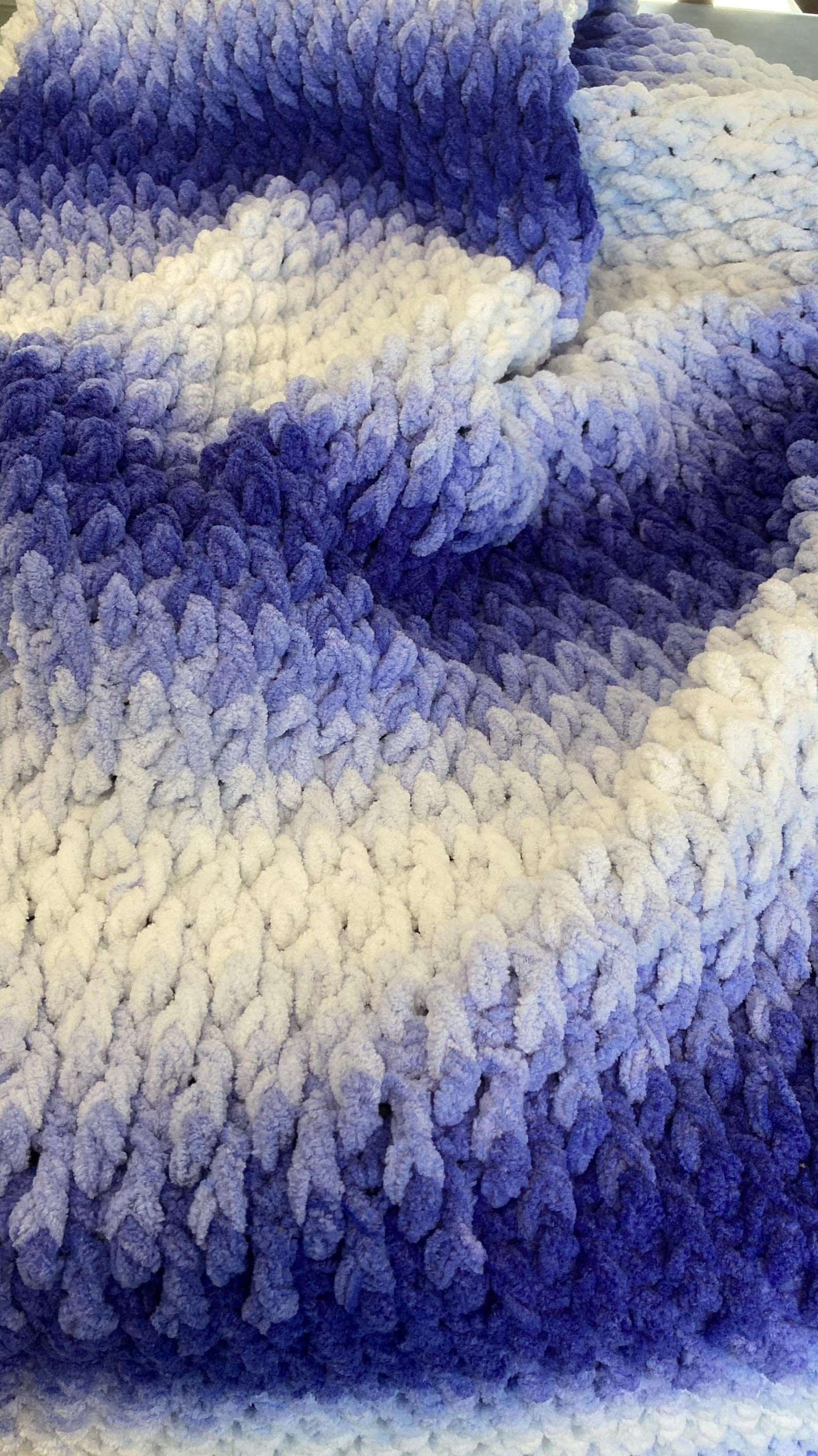 Crochet Pattern Chunky Afghan, Textured Modern Crochet Blanket ...