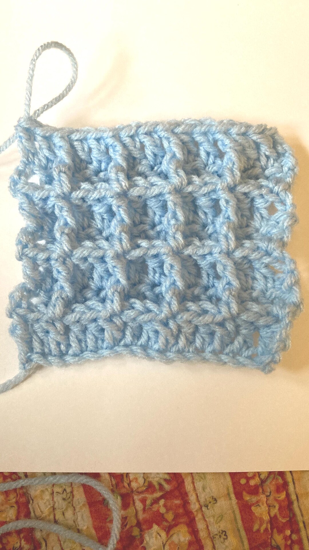 Printable Crochet Waffle Stitch Pattern PDF – Easy, Textured Stitch ...