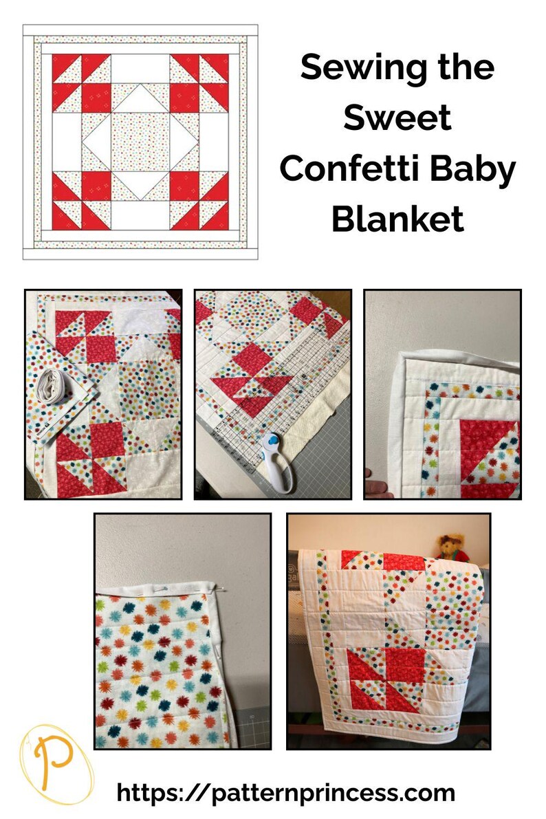 Easy Baby Quilt, Sweet Confetti Baby Quilt Pattern PDF, Beginner ...