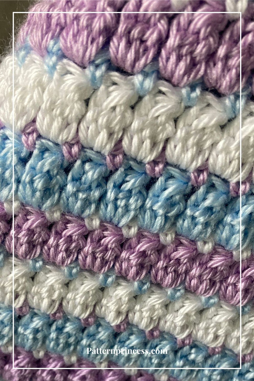 Beginner Crochet Afghan, Easy Crochet Blanket Pattern Beautiful Stripes ...