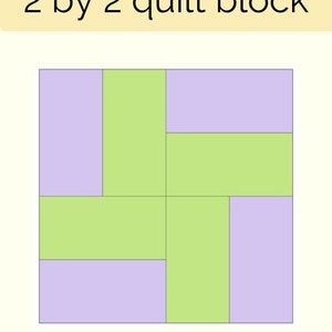 How to Make a Two-by-two Quilt Block, Modern Quilt Block Pattern, Easy ...