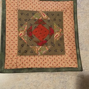 Easy Sewing Pattern, Vintage Mini Quilt, Rustic Charm Mini Quilt Table ...