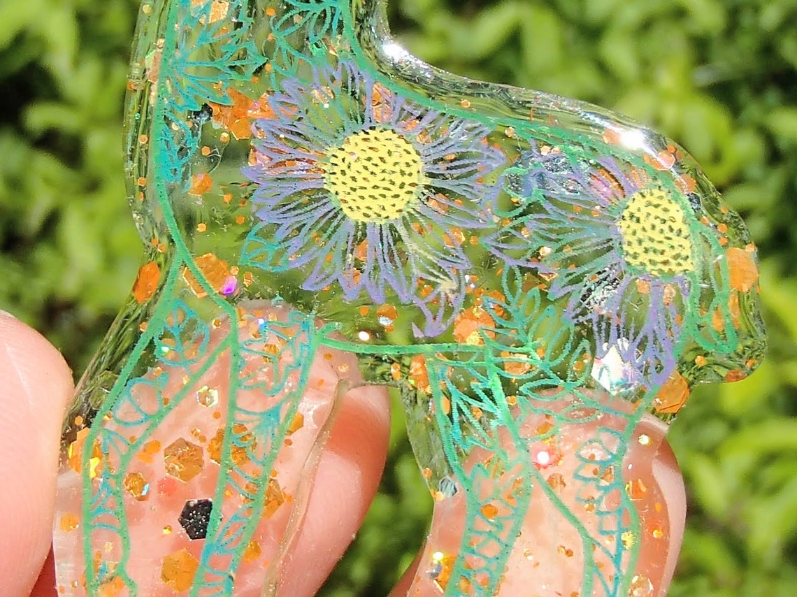 Forest Magnet Set. Deer and Fox Magnets. Etched with Flowers | Etsy