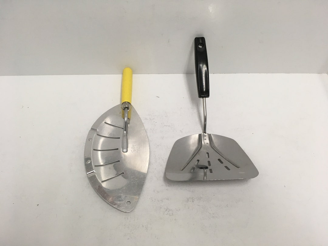 Vintage Foley Flipper Spatula and Pot Strainer Drainer W/yellow Wood ...