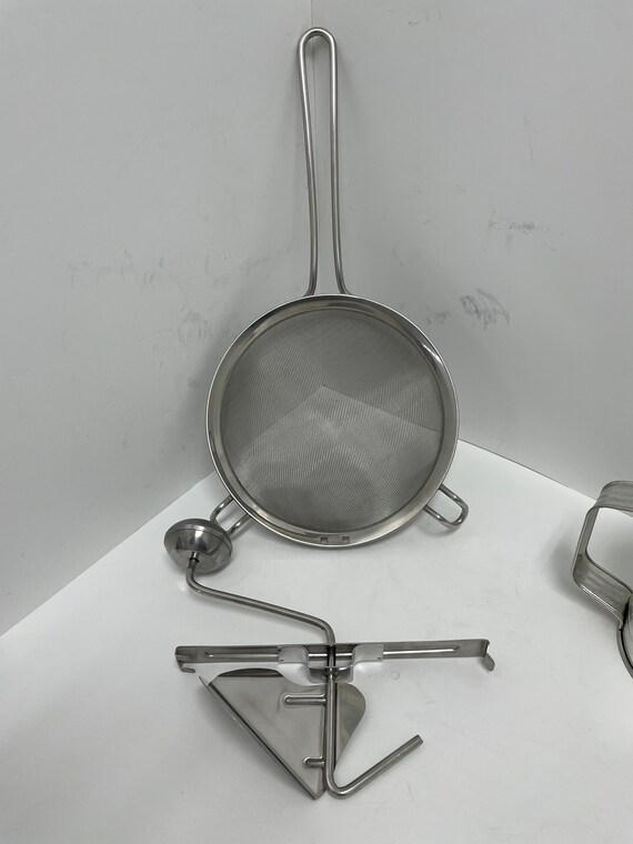 Sifter Set Sifter With Paddle Strainer Colander and 3 Cup - Etsy