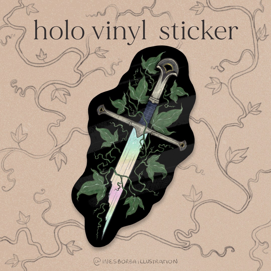 LOTR Blade Holo Sticker - Sticker Deal - Etsy
