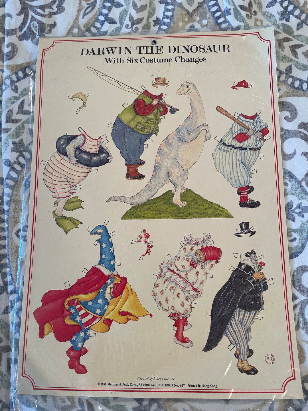 Darwin the Dinosaur Vintage 1989 Paper Dolls - Etsy