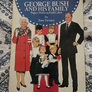 George Bush & His Family Paperdoll Booklet - 2 Ea - Etsy