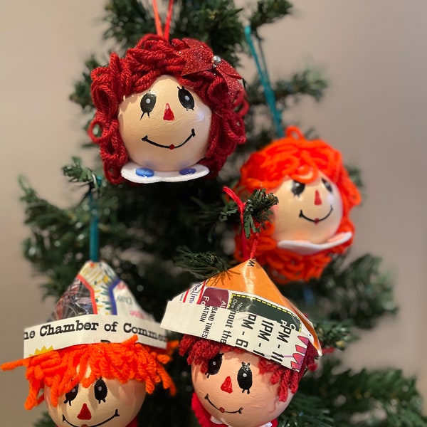 Raggedy Ann Ornament - Etsy