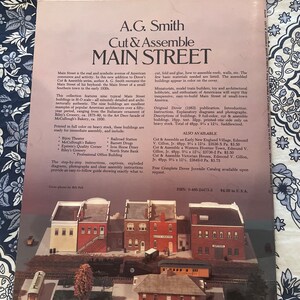 Book - Cut & Assemble Main Street - Etsy