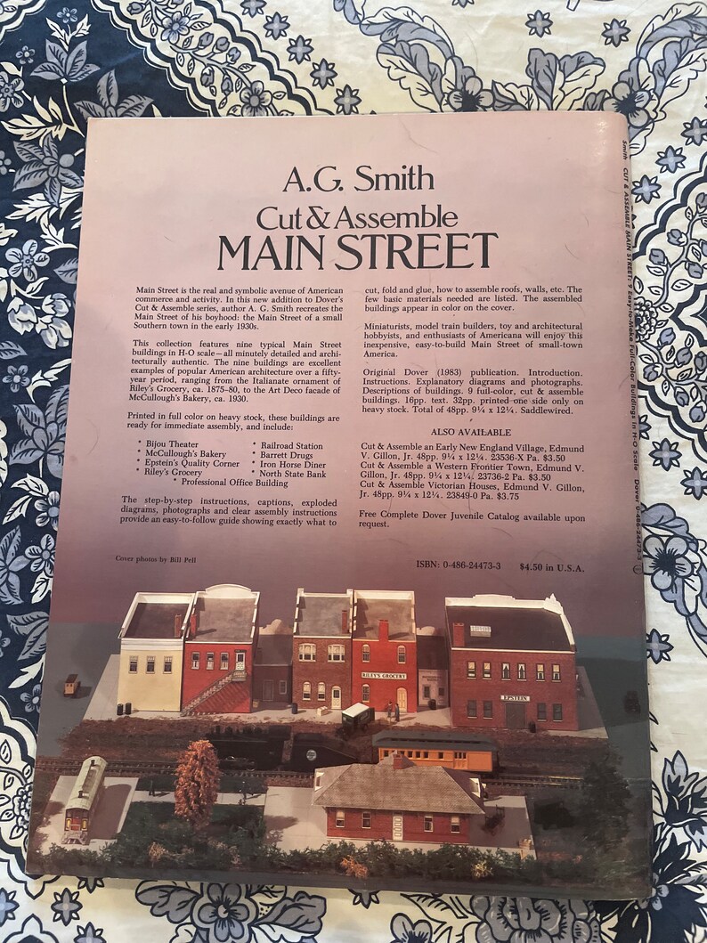 Book - Cut & Assemble Main Street - Etsy