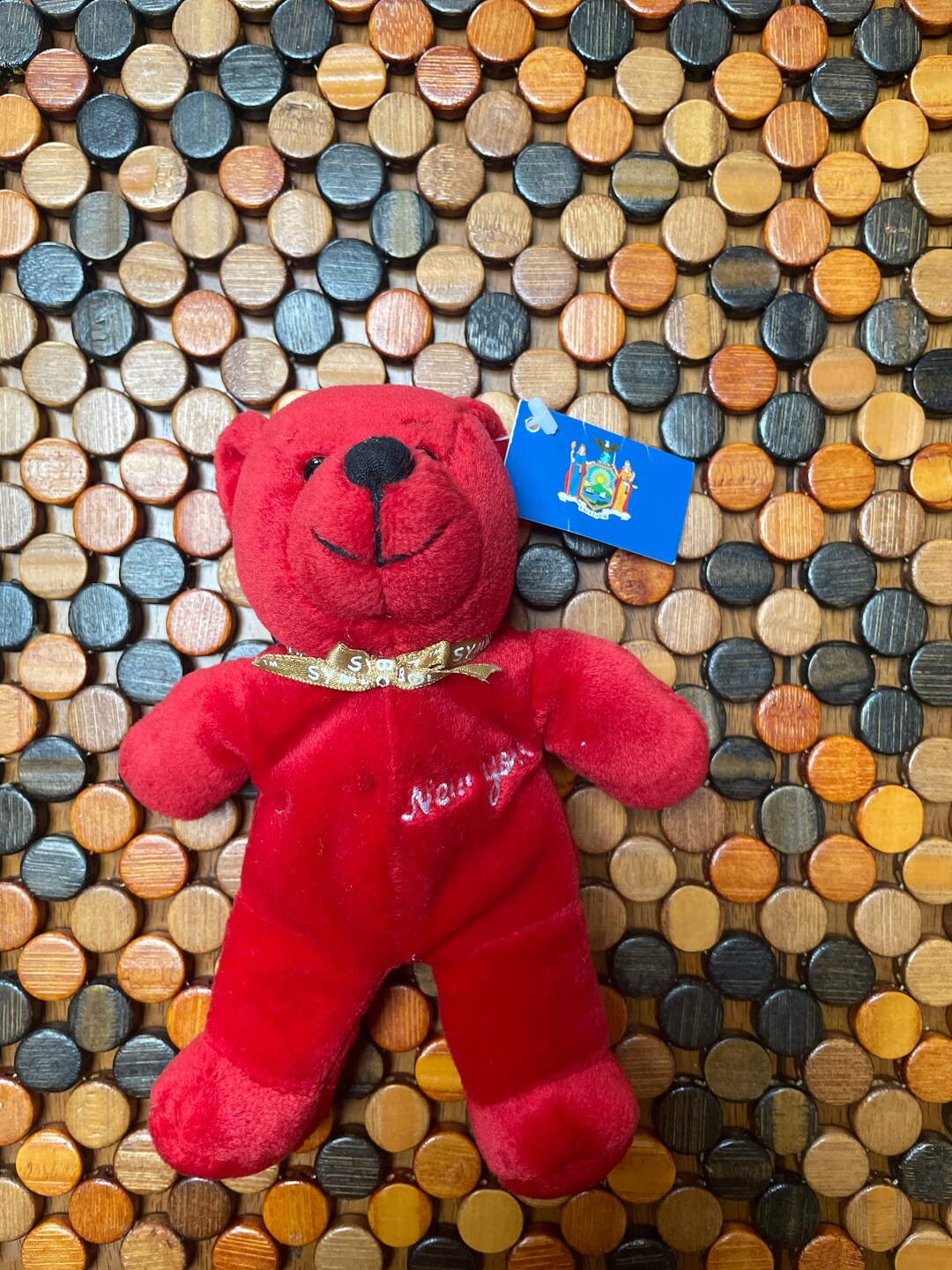 Symbolz 7" New York Empire State Red Plush Bear - Etsy