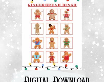 Gingerbread Bingo - Etsy