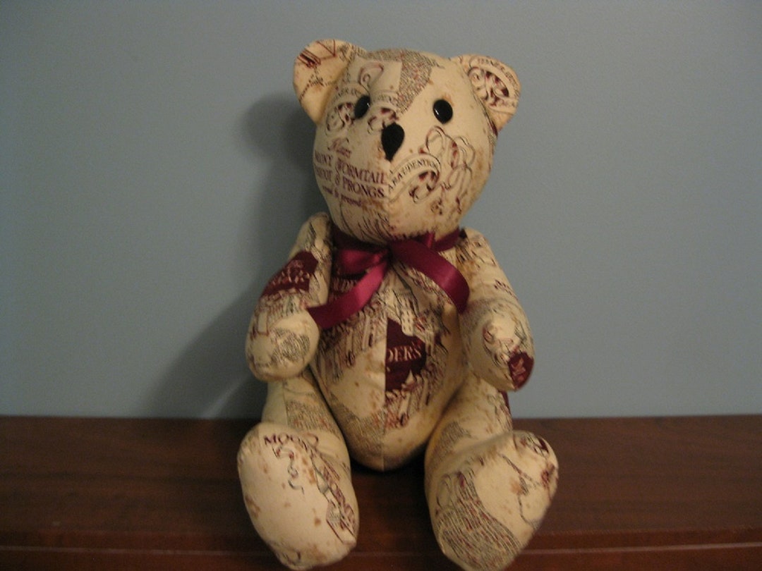 Wizard Bear-wizard’s Map-stuffed Bear Novelty Bear Souvenir Bear ...