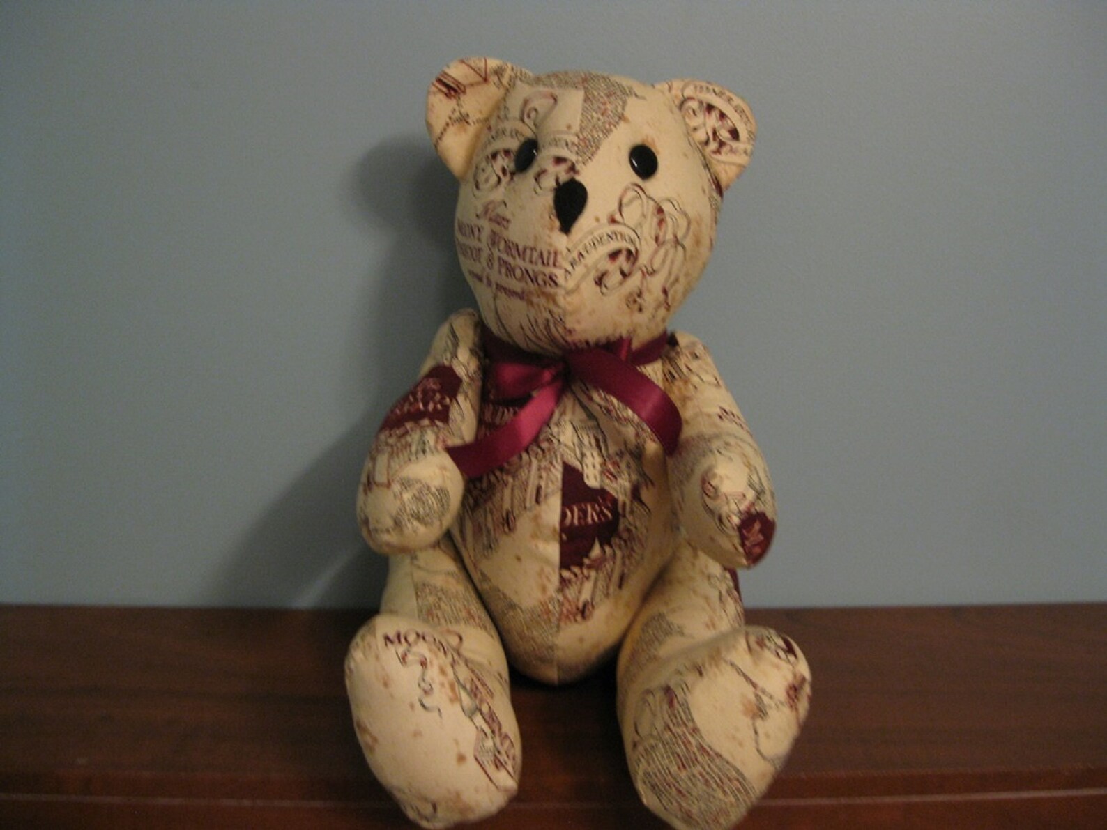 Wizard Bear-wizard’s Map-stuffed Bear Novelty Bear Souvenir Bear ...