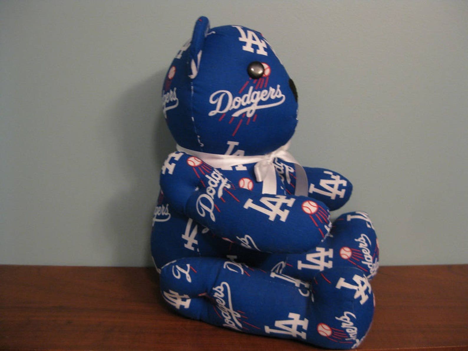 Los Angeles Dodgers Bear-blue-mlb Bear Stuffed Bear Major League ...