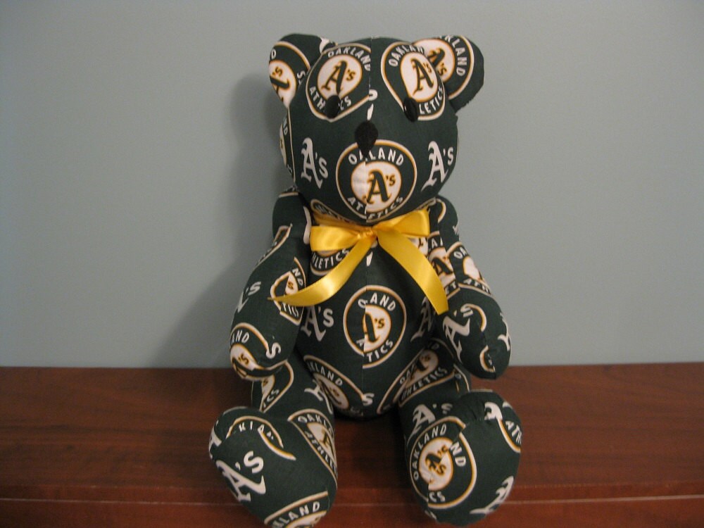 Oakland A's Bear-mlb Bear Stuffed Bear Major League Baseball Bear ...