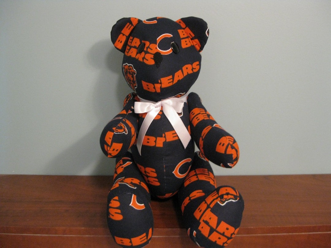 Chicago Bears Bear Navy nfl Bear Stuffed Bear Football Bear Handmade ...