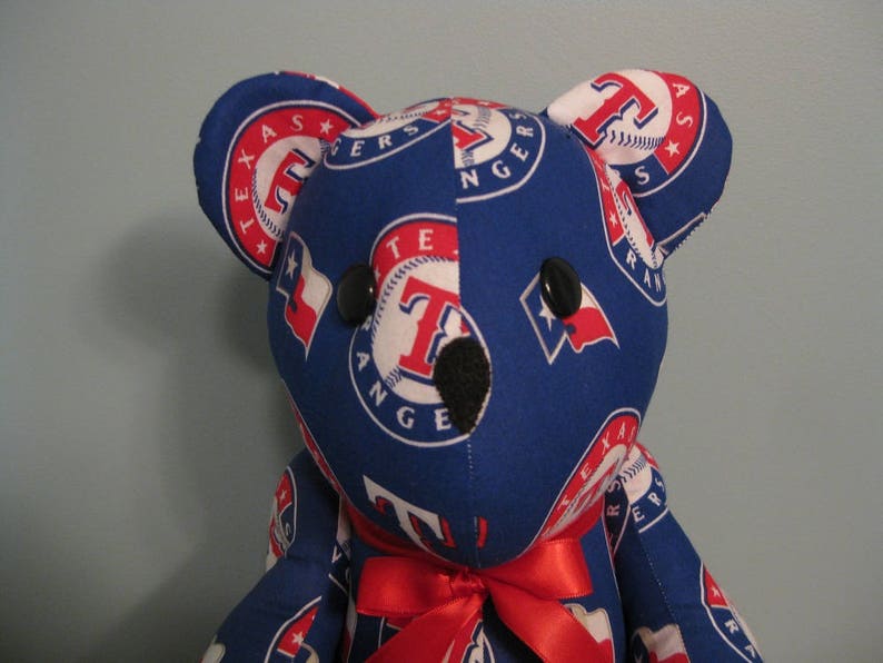 Texas Rangers Bear-blue-mlb Bear Stuffed Bear Major League Baseball ...