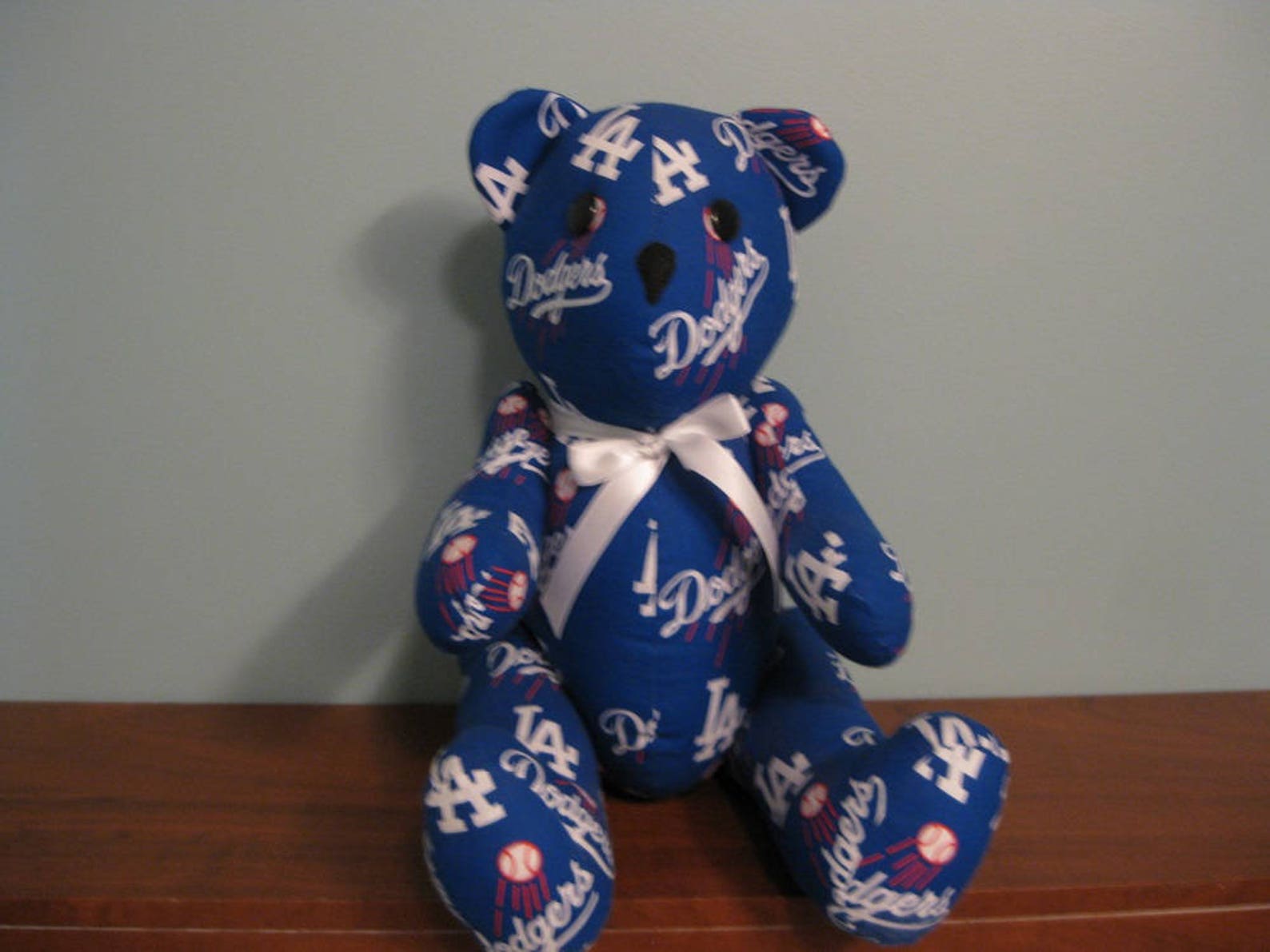 Los Angeles Dodgers Bear-blue-mlb Bear Stuffed Bear Major League ...