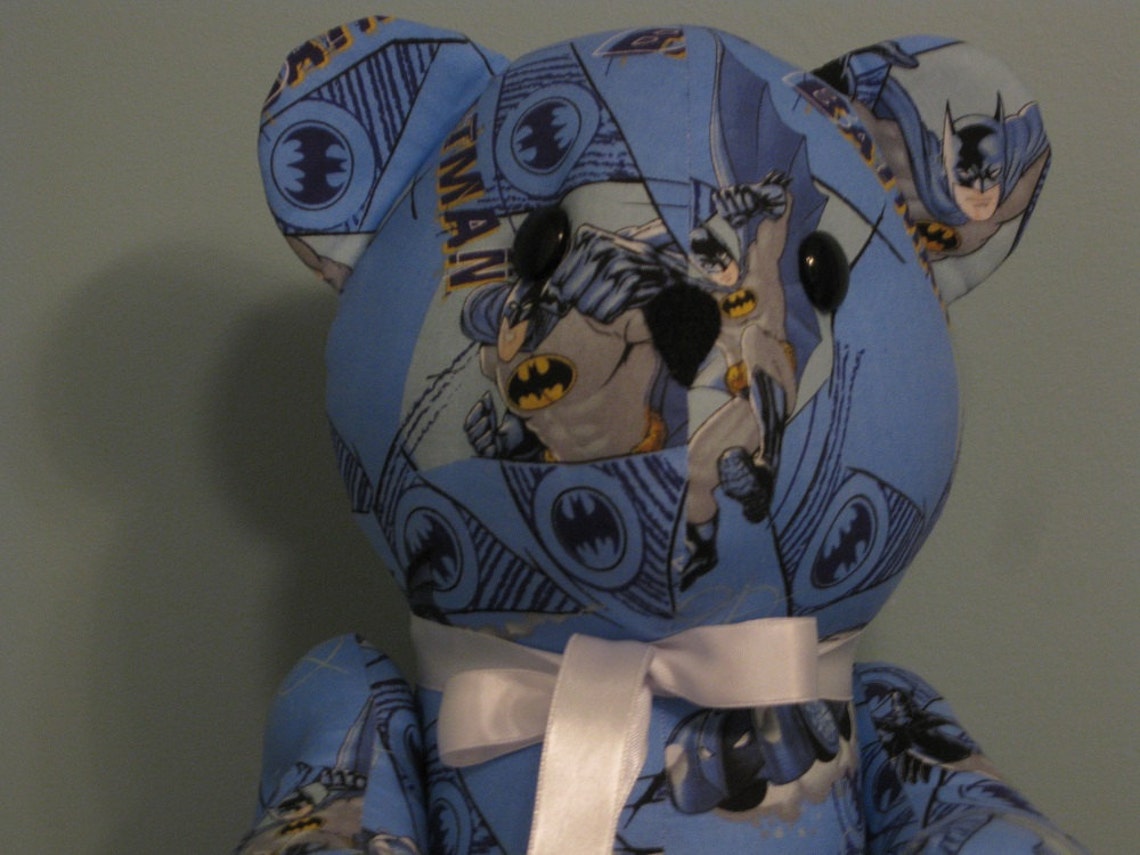 Batman Bear-stuffed Bear Novelty Bear Souvenir Bear Handmade - Etsy UK