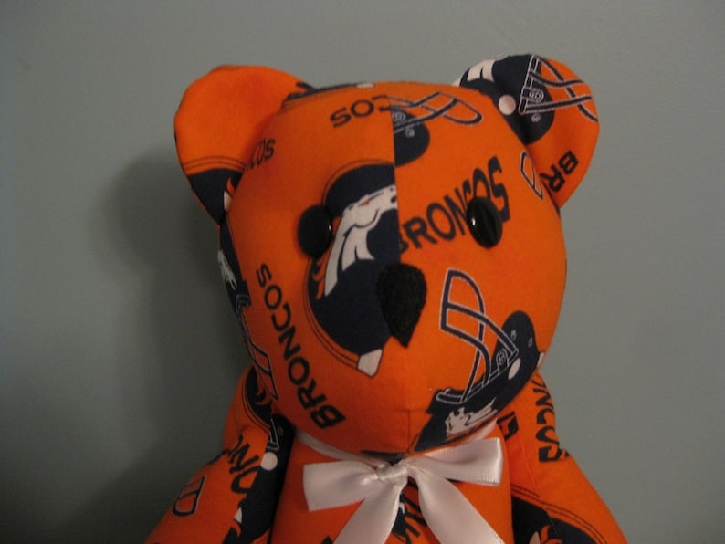 Denver Broncos Bear Nfl Bear Stuffed Bear Football Bear - Etsy
